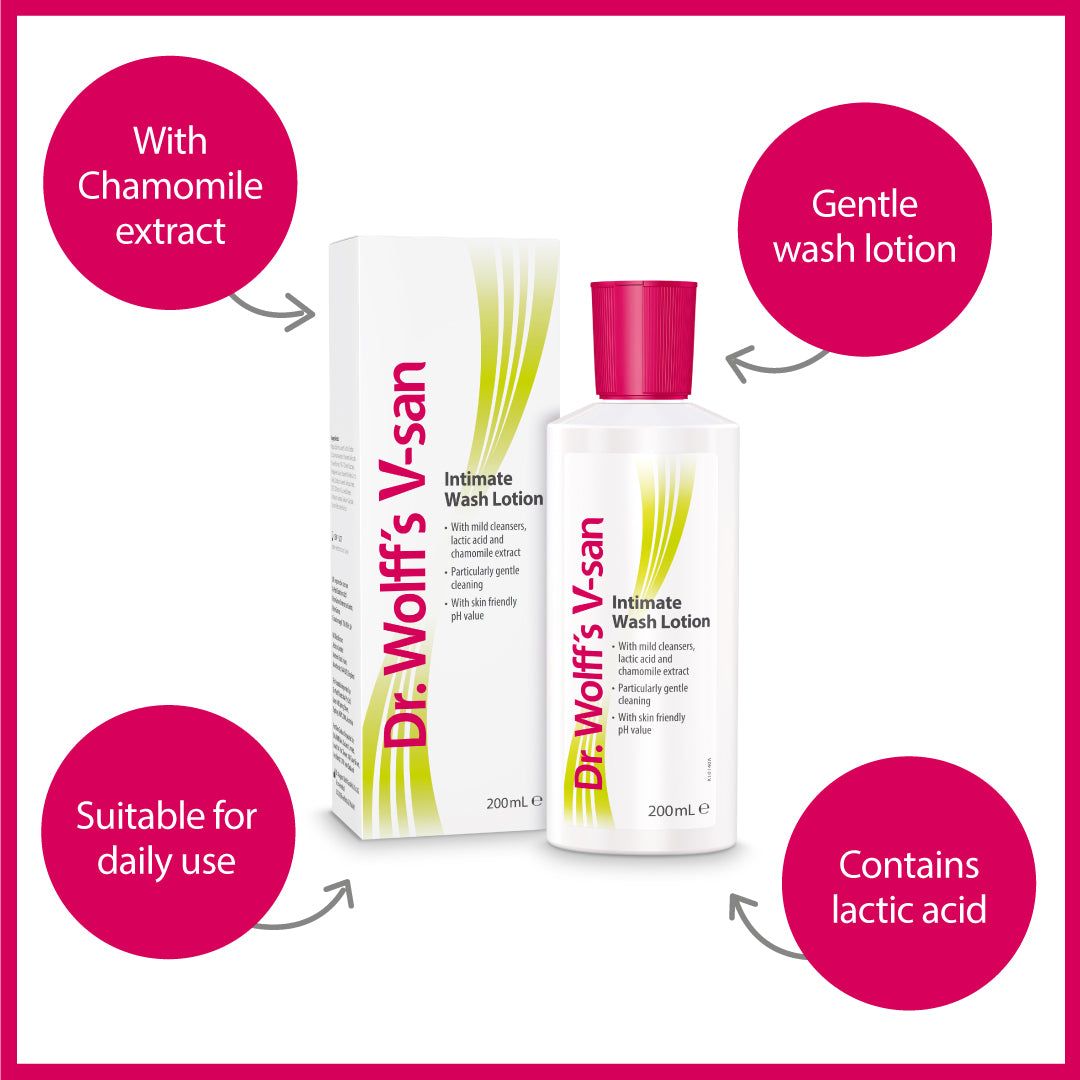Dr. Wolff’s V-san Intimate Wash Lotion 200ml - daily hygiene – Dr Wolff's V-san (AU)