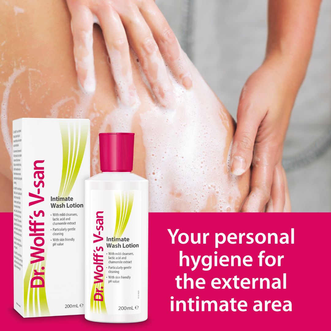 Dr. Wolff’s V-san Intimate Wash Lotion 200ml - daily hygiene – Dr Wolff's V-san (AU)